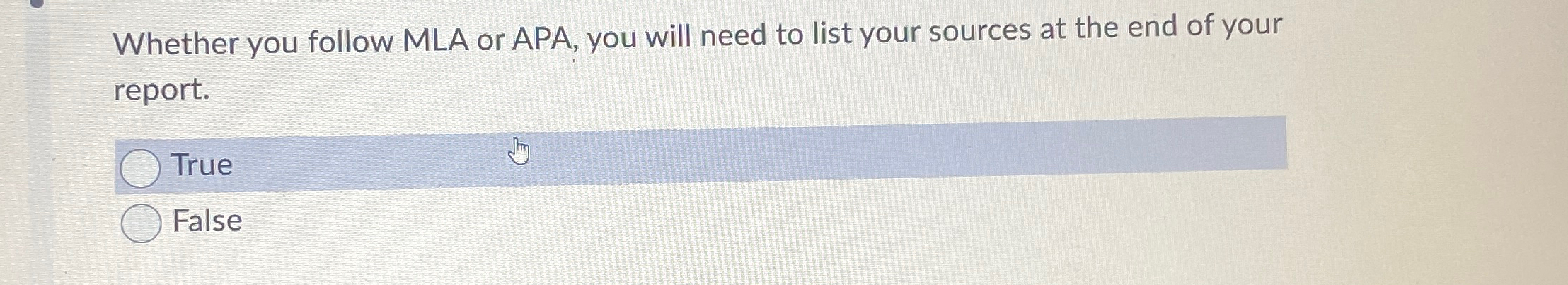 Solved Whether you follow MLA or APA, you will need to list | Chegg.com