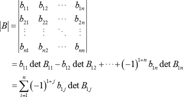 Definition of Determinant | Chegg.com
