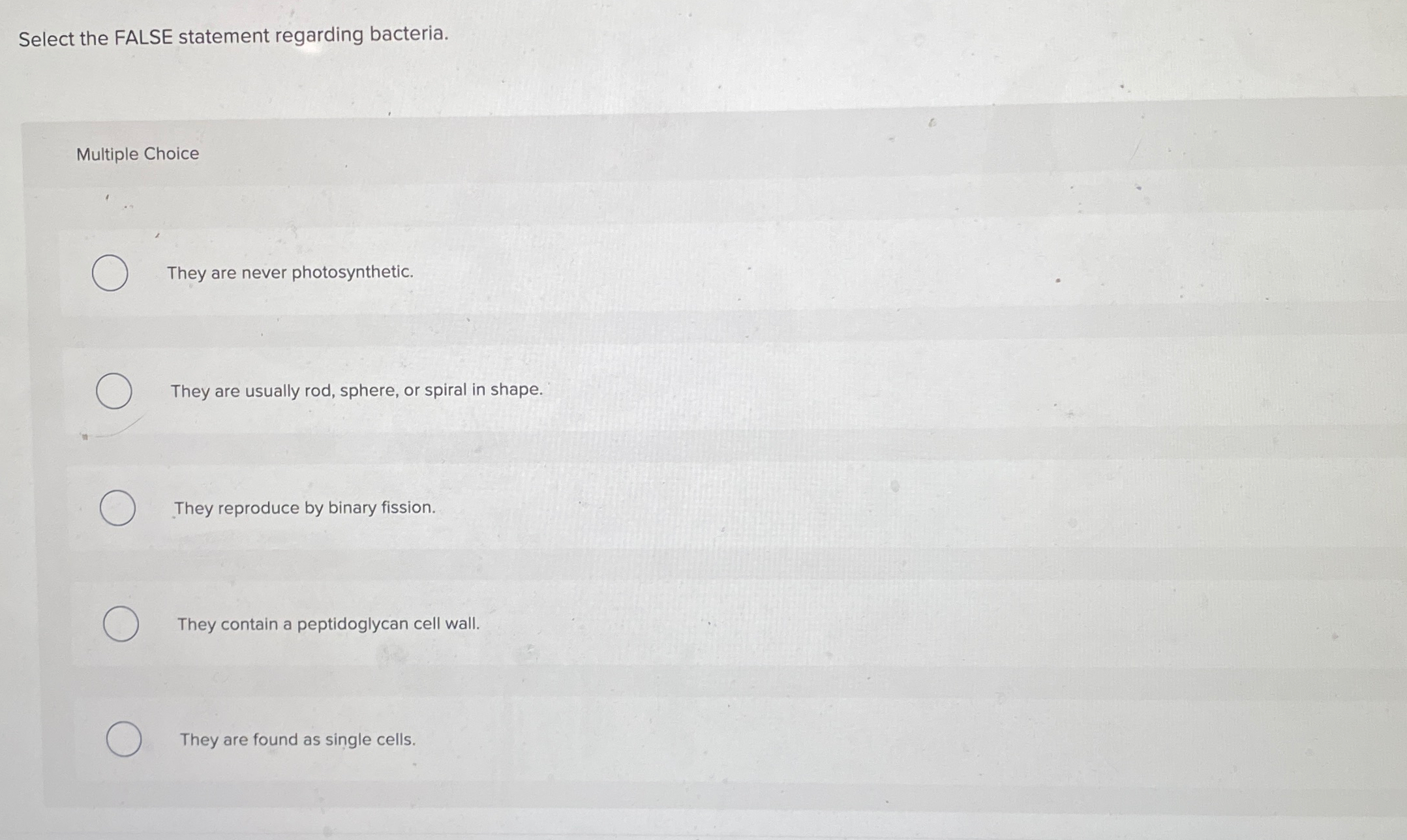 Solved Select the FALSE statement regarding | Chegg.com