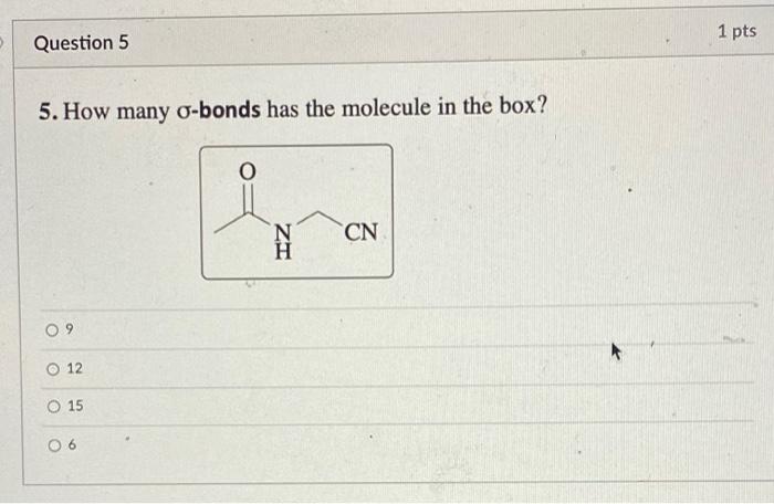 Solved 1. Which one of the following compounds has | Chegg.com