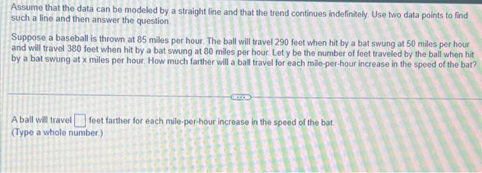 Solved Assume that the data can be modeled by a straight | Chegg.com