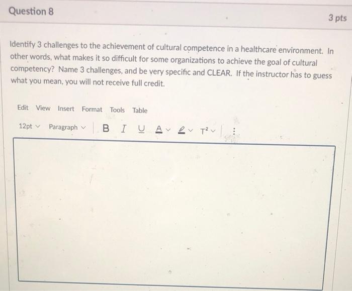 Solved Question 8 3 pts Identify 3 challenges to the | Chegg.com Solved Question 8 3 pts Identify 3 challenges to the | Chegg.com