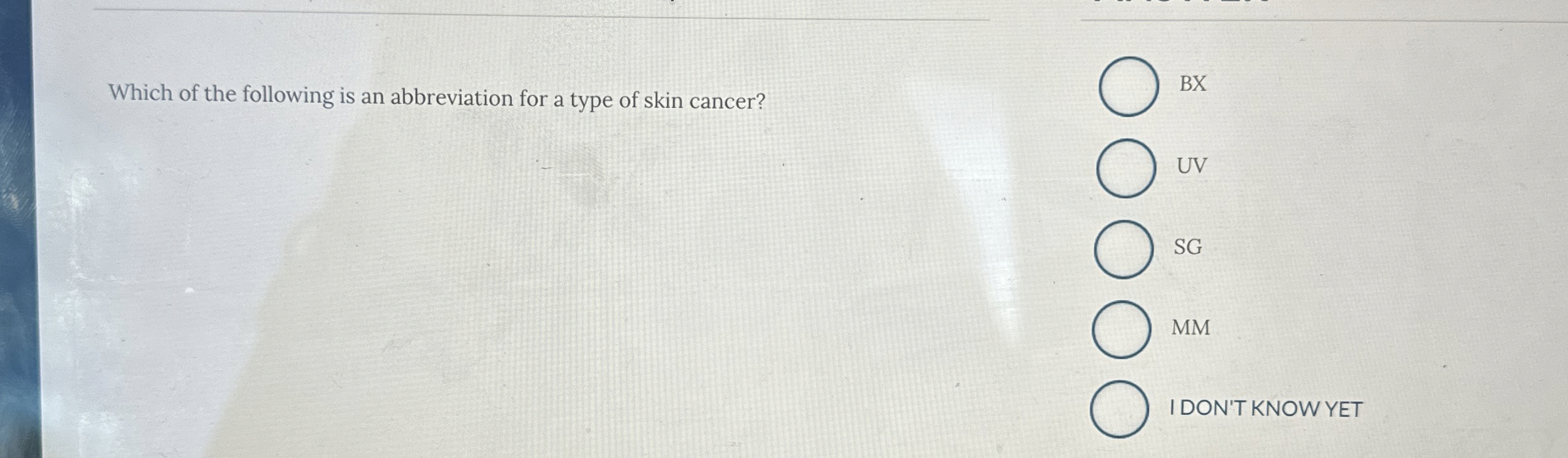 Solved Which of the following is an abbreviation for a type | Chegg.com
