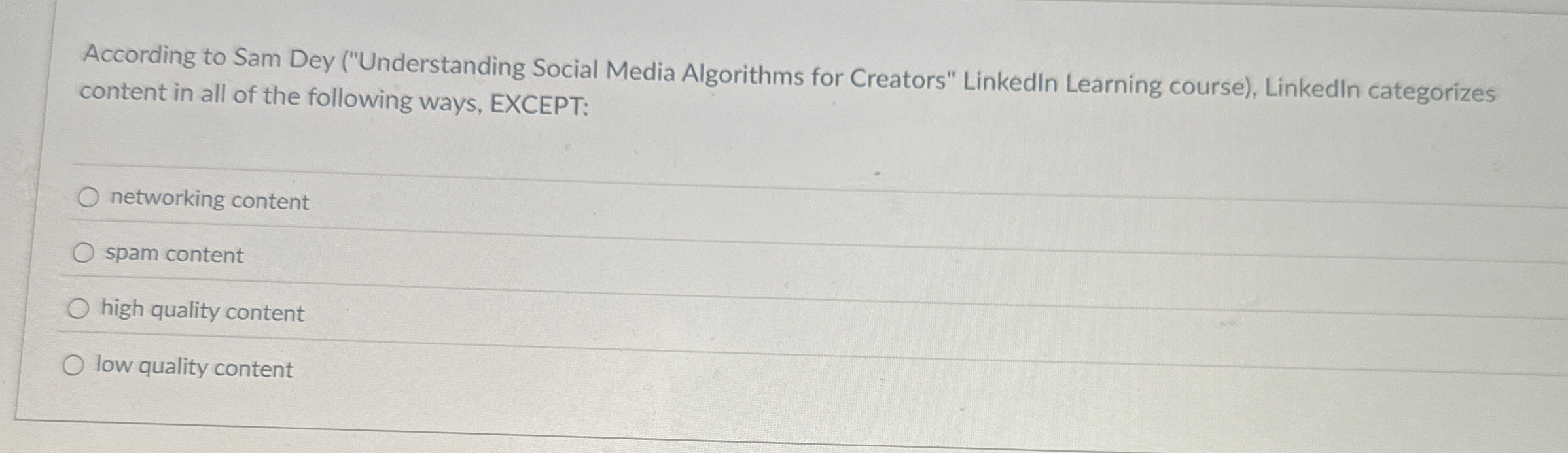 Solved According to Sam Dey ("Understanding Social Media | Chegg.com