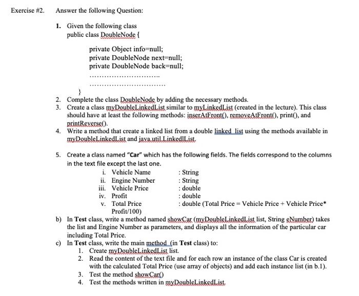 Solved Exercise #2. Answer the following Question: 1. Given | Chegg.com