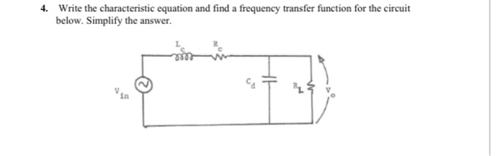 Solved Write the characteristic equation and find a | Chegg.com