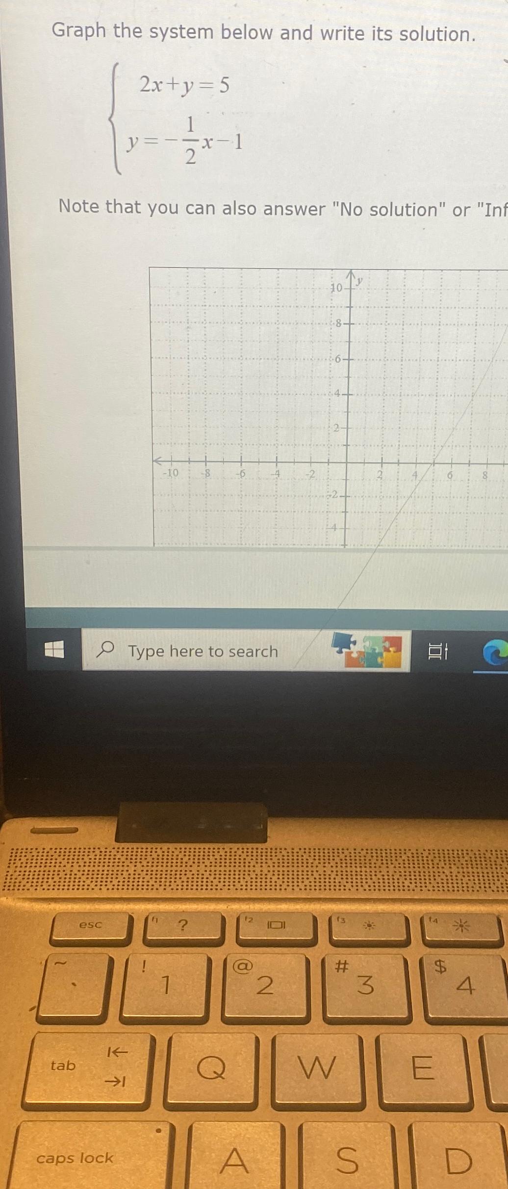 Solved Graph the system below and write its | Chegg.com