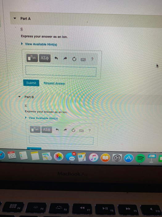 Solved Part A S Express your answer as an ion. View | Chegg.com
