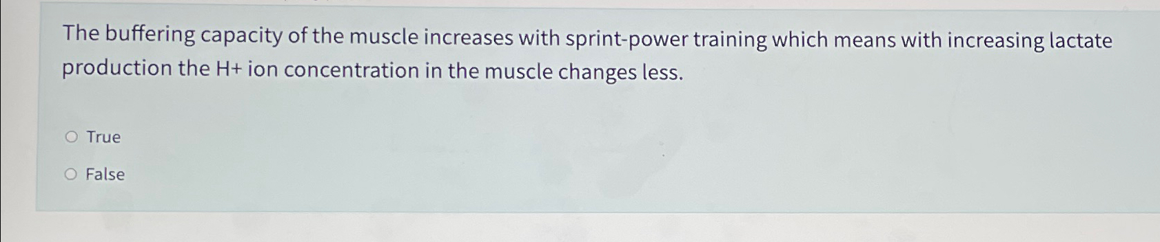 Solved The buffering capacity of the muscle increases with | Chegg.com