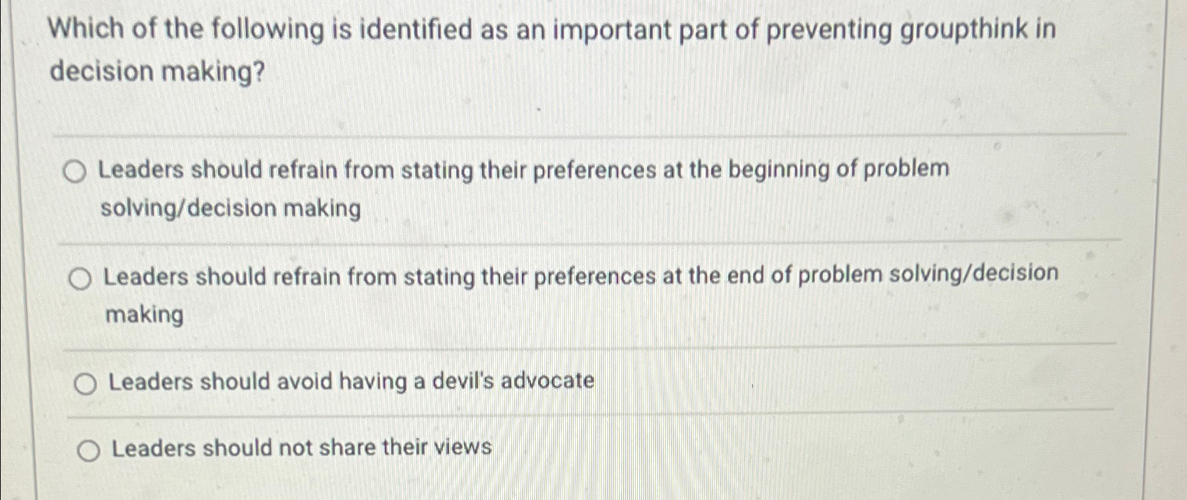 Solved Which of the following is identified as an important | Chegg.com