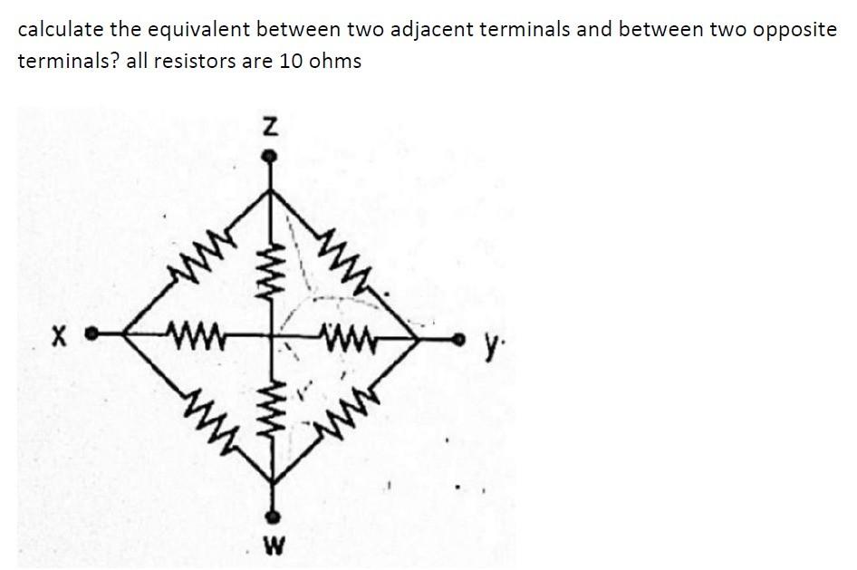 Solved calculate the equivalent between two adjacent | Chegg.com