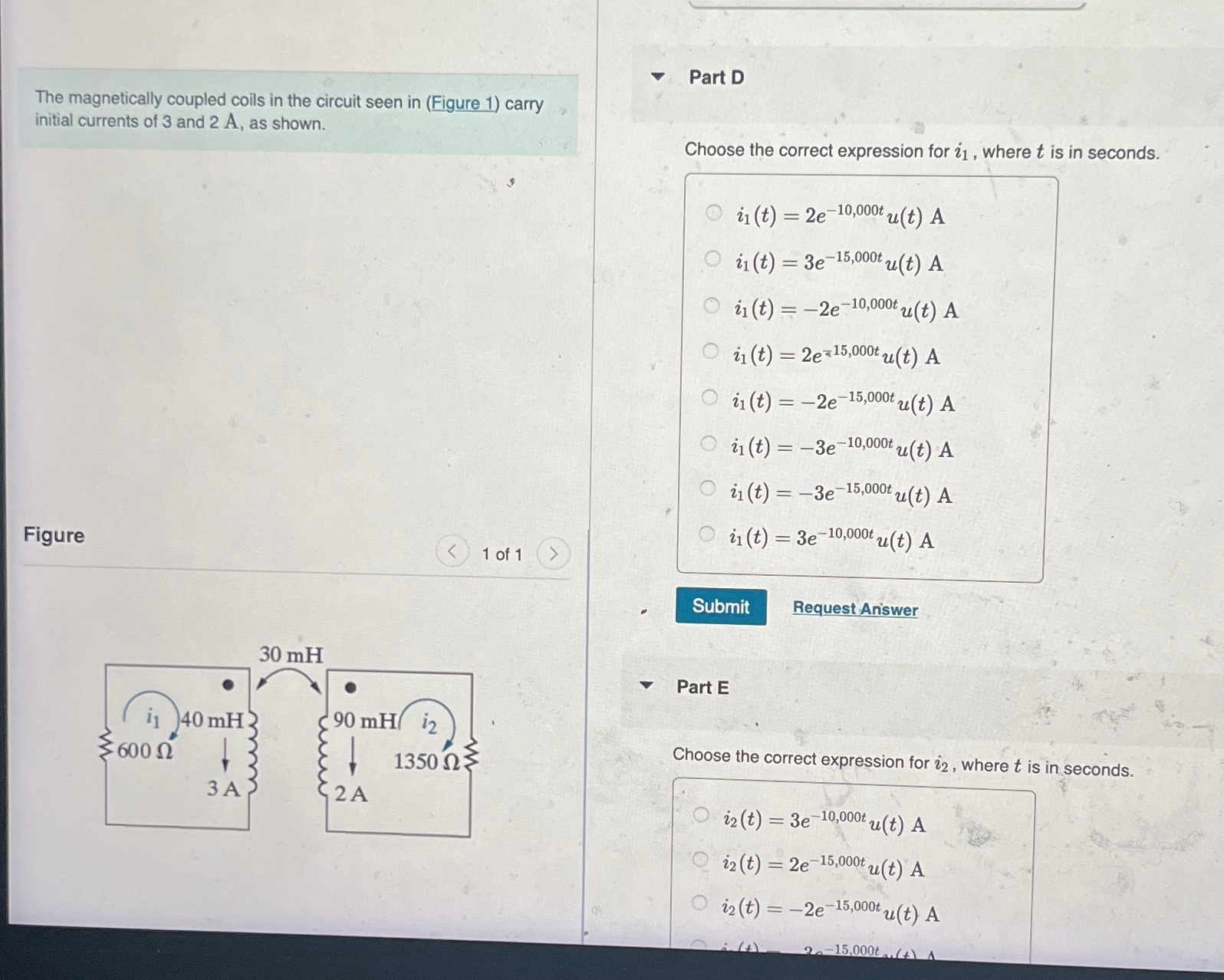 Solved The magnetically coupled coils in the circuit seen in | Chegg.com