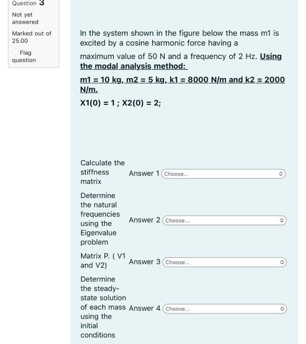 Solved In the system shown in the figure below the mass m1 | Chegg.com