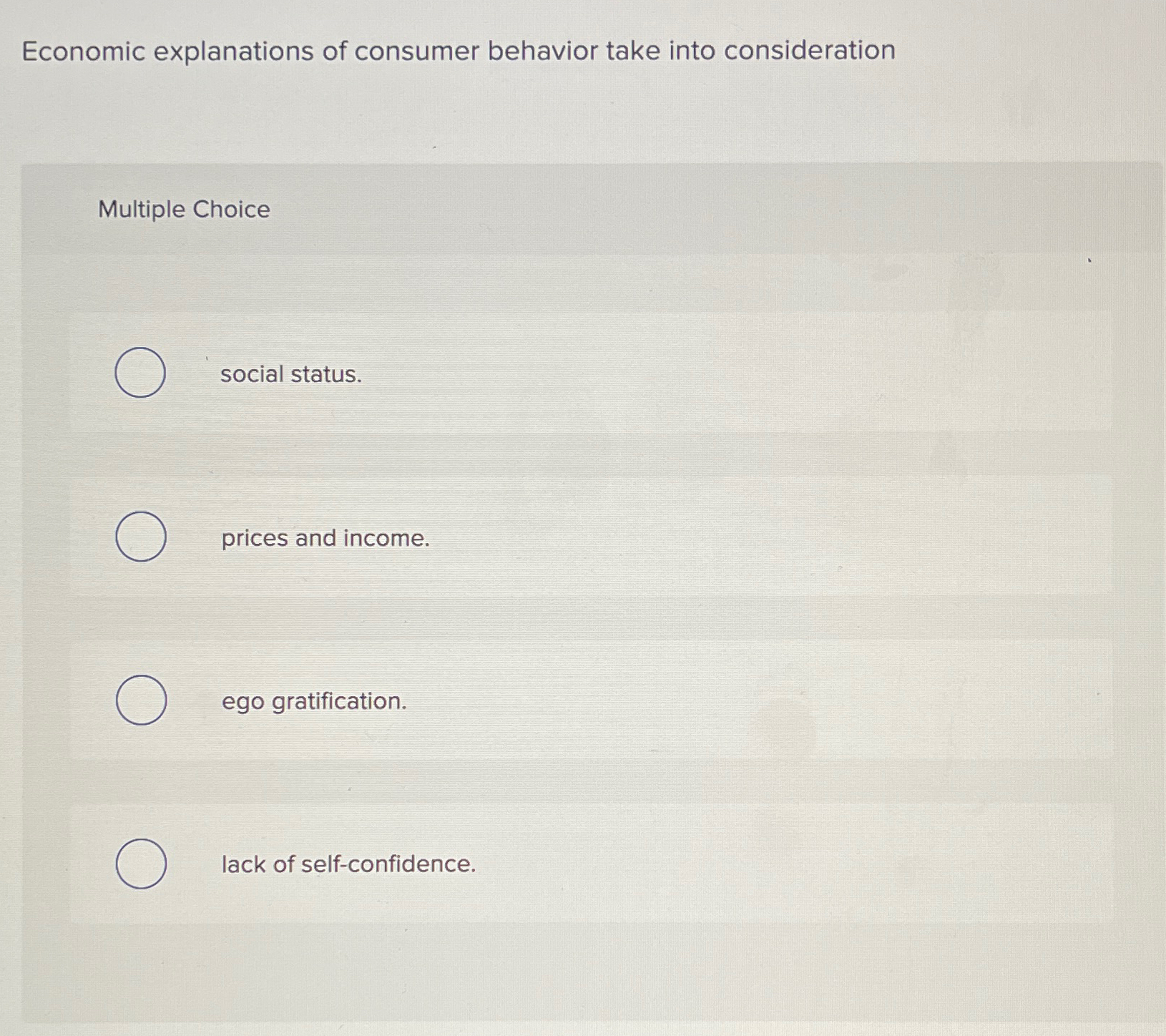 Solved Economic explanations of consumer behavior take into | Chegg.com