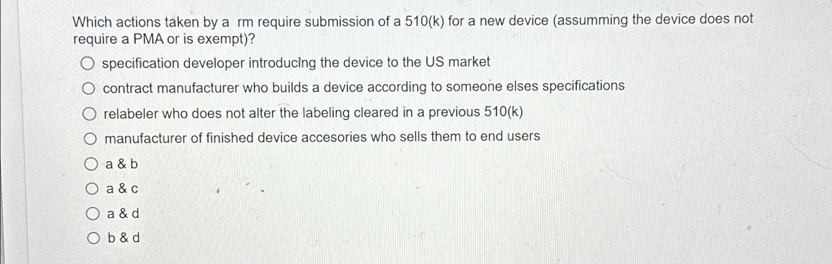 Solved Which actions taken by a rm ﻿require submission of a | Chegg.com