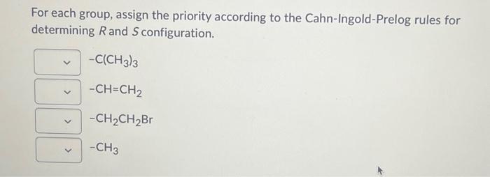 Solved For each group, assign the priority according to the | Chegg.com