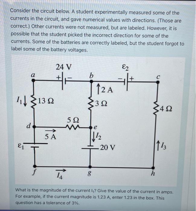 Solved Consider the circuit below. A student experimentally | Chegg.com