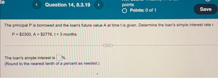 Solved The principal P is borrowed and the loan's future | Chegg.com