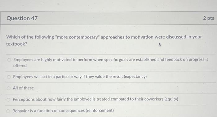 Solved Question 47 Which of the following "more | Chegg.com