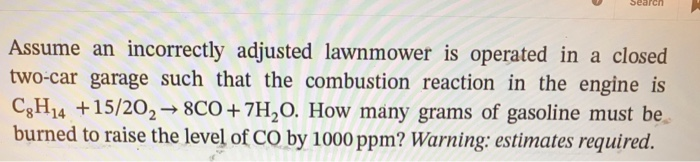 Solved earch Assume an incorrectly adjusted lawnmower is | Chegg.com