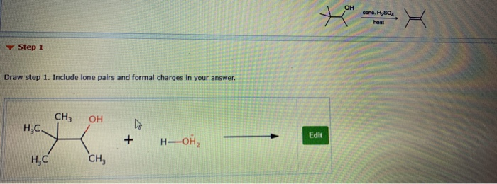 Solved Step 1 Draw step 1. Include lone pairs and formal | Chegg.com