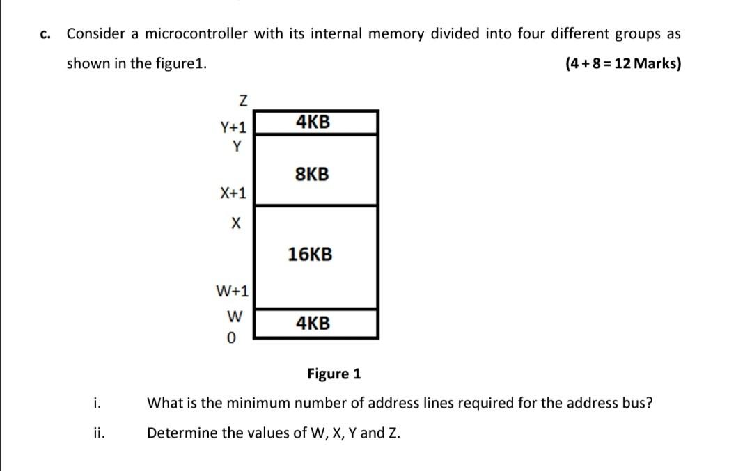 Solved C. Consider a microcontroller with its internal | Chegg.com