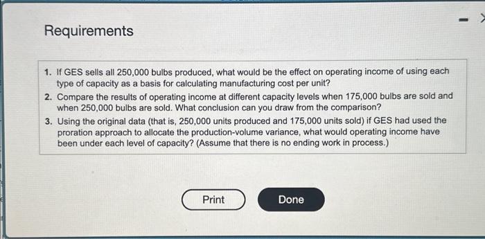 complete all requirements. make sure to put the | Chegg.com