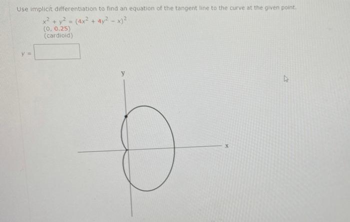 Solved Find dy/dx by implicit differentiation. x = y2 + 2 x | Chegg.com