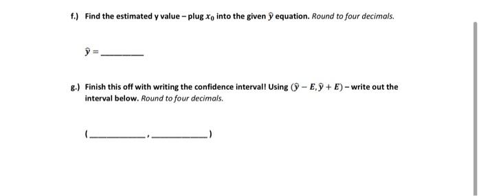 Solved \#1) Construct a 95% prediction interval for the data | Chegg.com