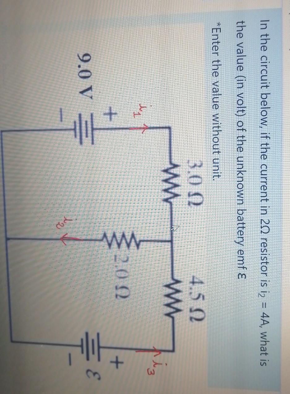 Solved In the circuit below, if the current in 202 resistor | Chegg.com