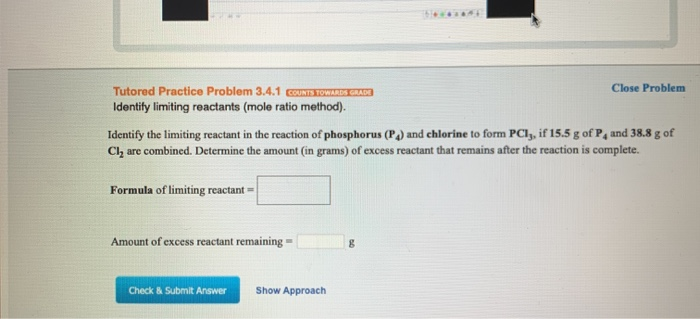 Solved Close Problem Tutored Practice Problem 3.4.1 COUNTS | Chegg.com