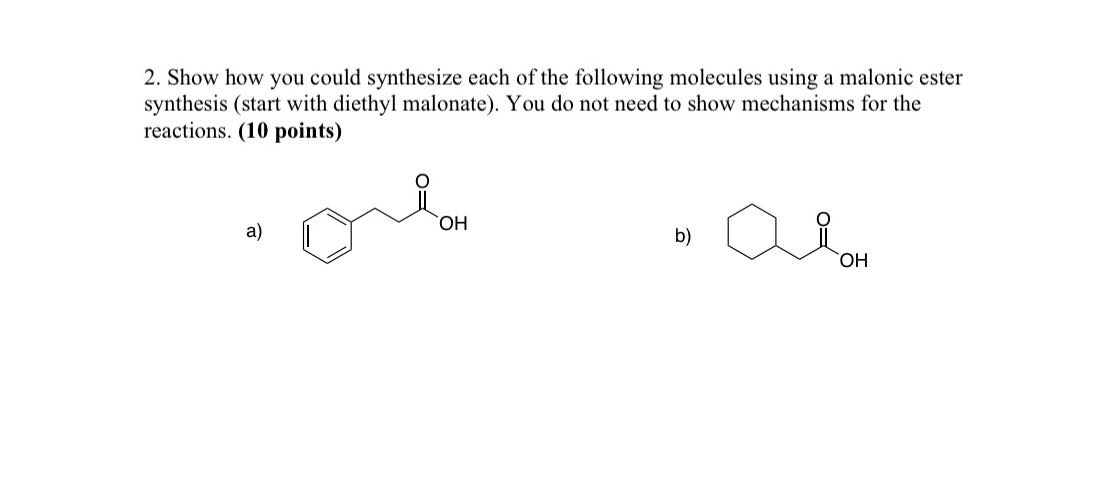 Solved Show how you could synthesize each of the following | Chegg.com