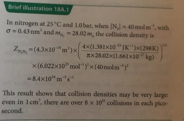 Solved Brief illustration 18A.1 In nitrogen at 25°C and 1.0 | Chegg.com
