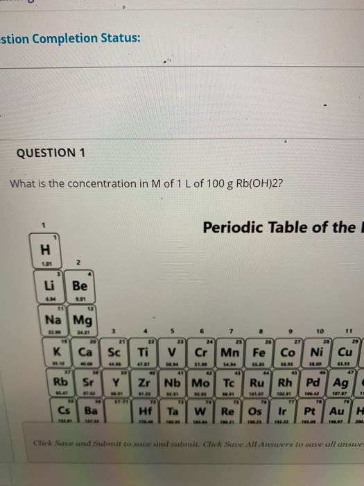 Solved stion Completion Status: QUESTION 1 What is the | Chegg.com