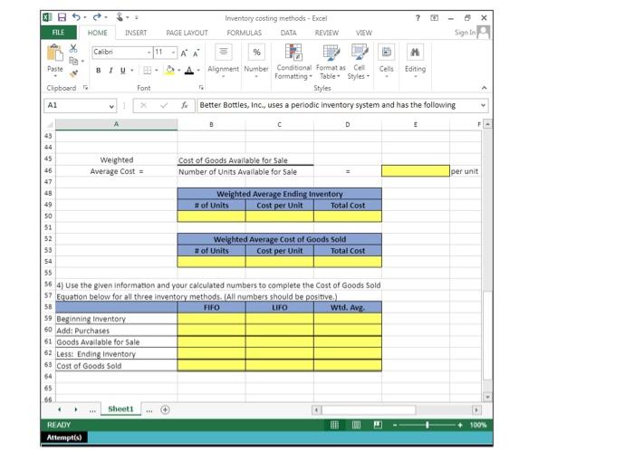 Solved 2 667 points Comparing Inventory Costing Methods | Chegg.com