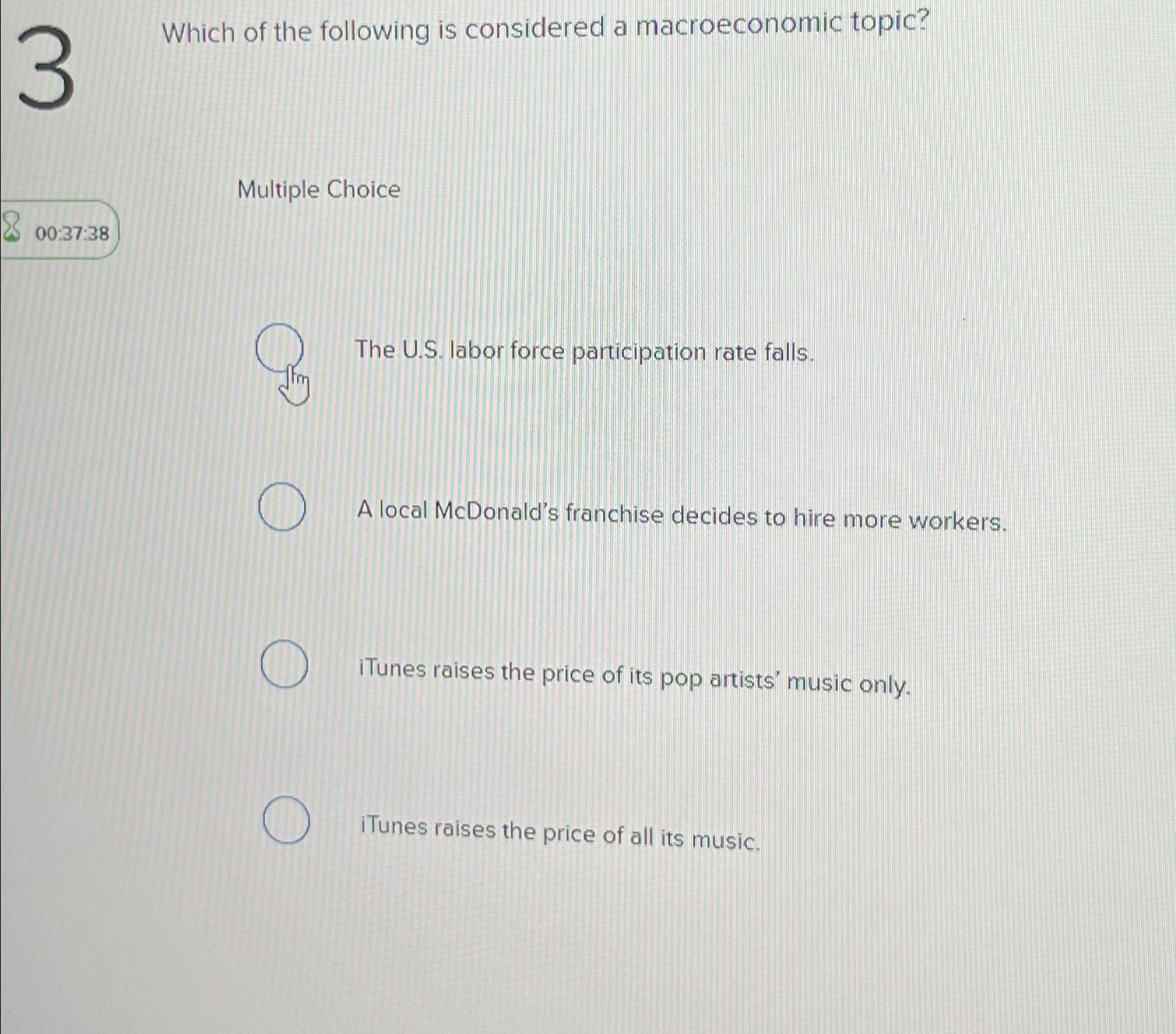 Solved Which of the following is considered a macroeconomic | Chegg.com