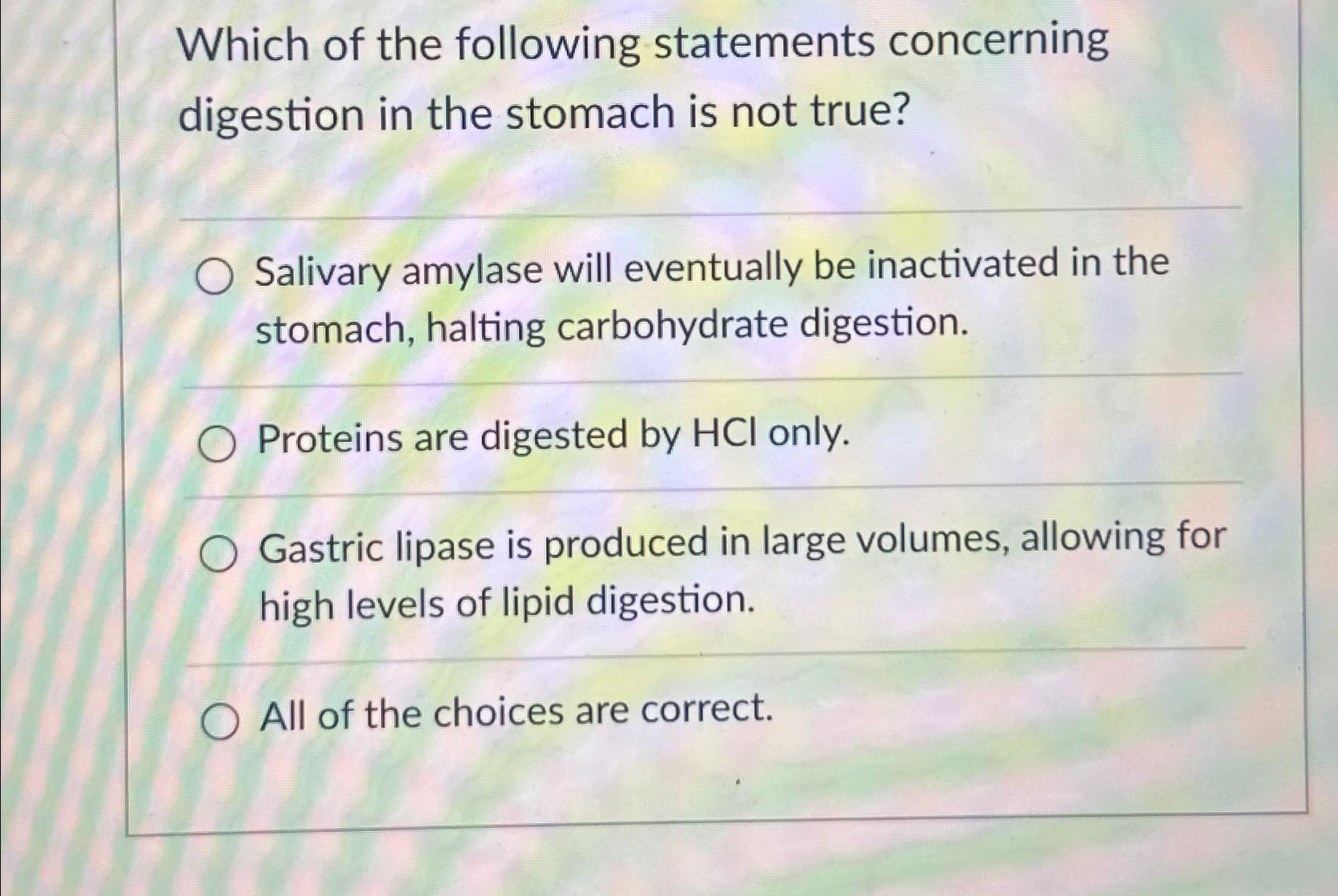 Solved Which of the following statements concerning | Chegg.com