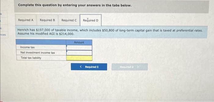 Henrich is a single taxpayer. In 2022, his taxable | Chegg.com