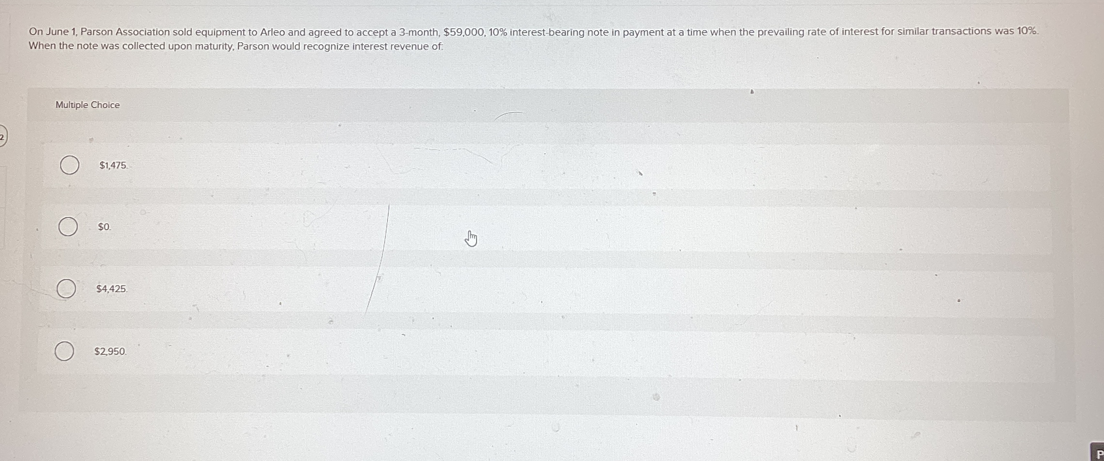 Solved When the note was collected upon maturity, Parson | Chegg.com