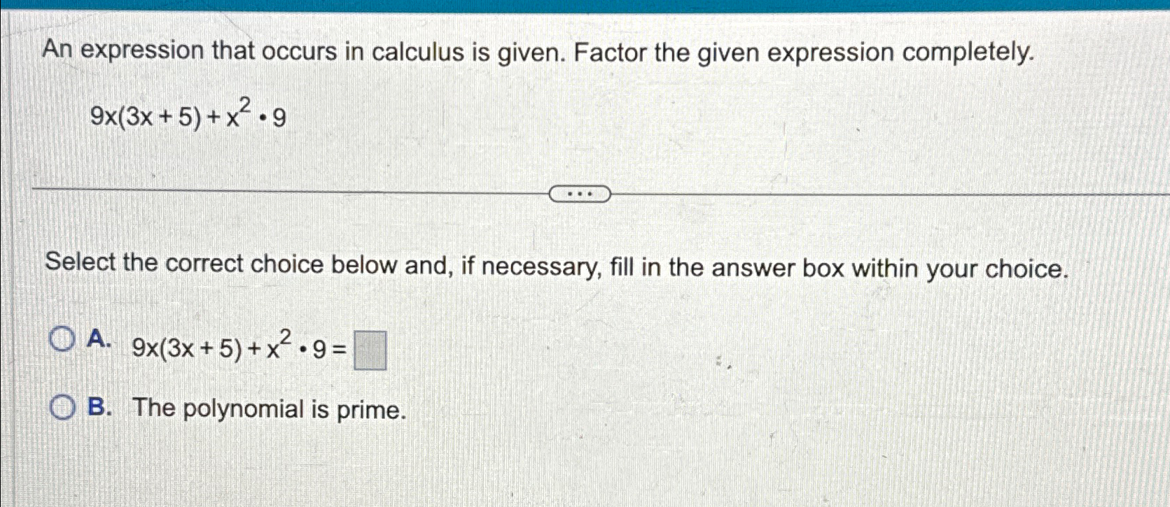 Solved An expression that occurs in calculus is given. | Chegg.com