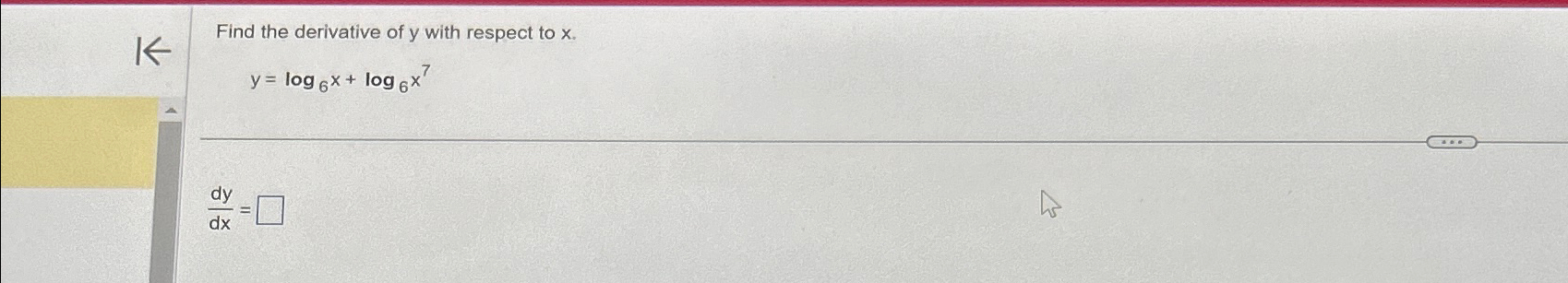 Solved Find the derivative of y ﻿with respect to | Chegg.com