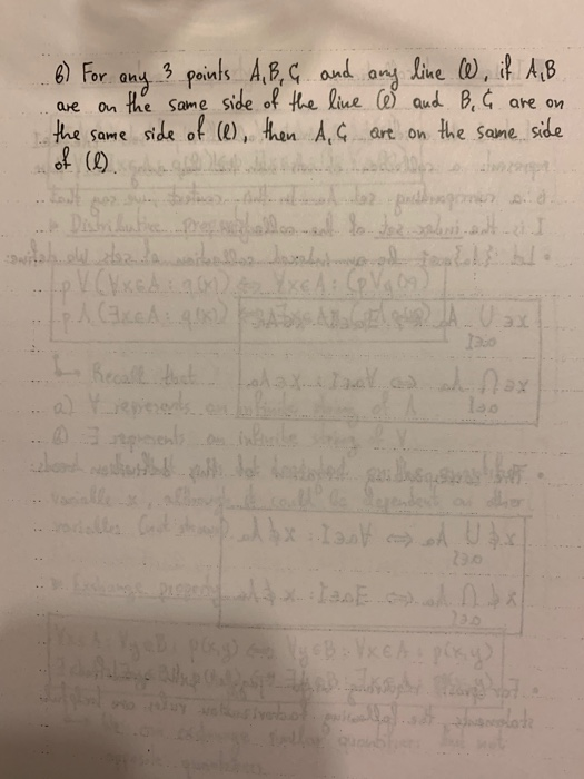 Solved EXERCISES onnent J .. . wod. ) In Hilbert's axiomatic | Chegg.com