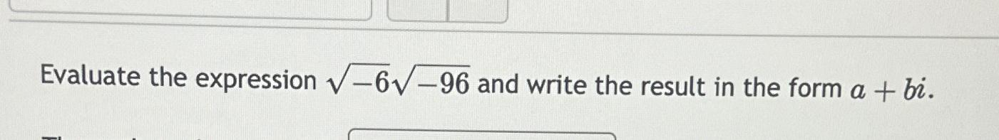 Solved Evaluate the expression -62-962 ﻿and write the result | Chegg.com