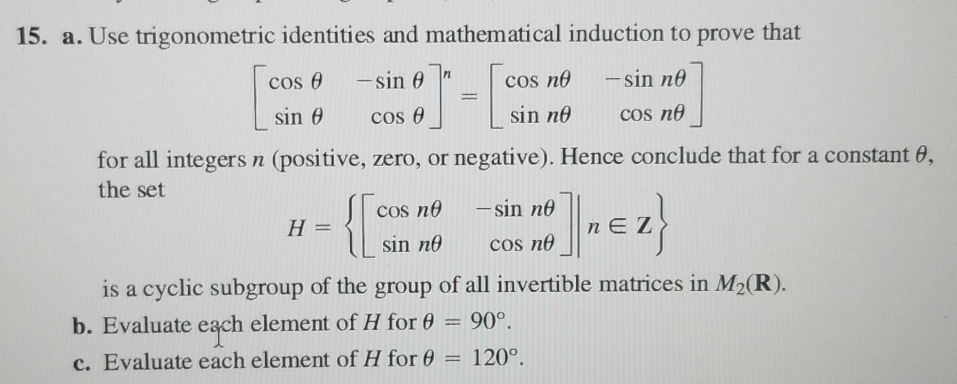 Solved 5. a. Use trigonometric identities and mathematical | Chegg.com