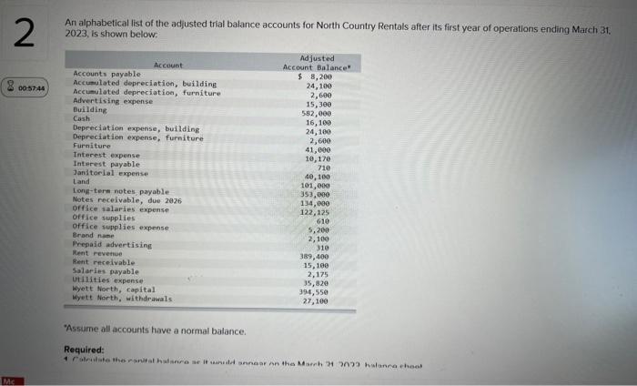 Solved \r\nRequired: 1. Calculate the capital balance as it | Chegg.com