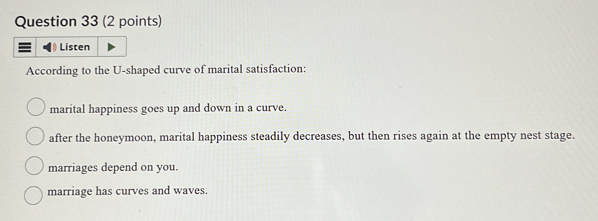 Solved Question 33 (2 points)ListenAccording to the | Chegg.com Solved Question 33 (2 points)ListenAccording to the | Chegg.com