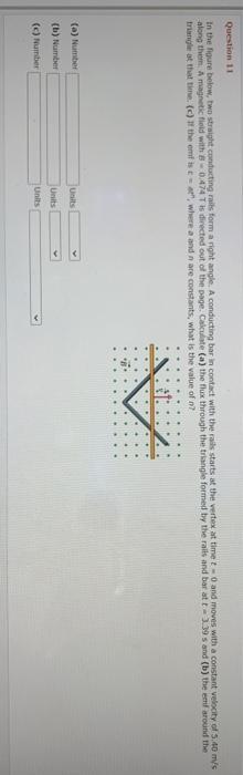 Solved Question 11 In the figure below, two straight | Chegg.com