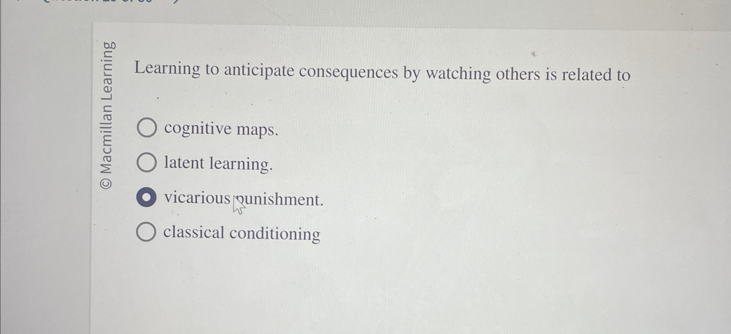Solved Learning to anticipate consequences by watching | Chegg.com