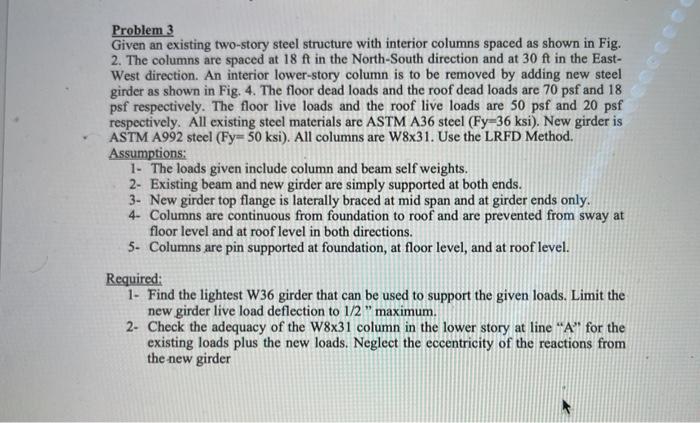 30 30 Ft W8x31 127 W8x31 W8x31 W8x31 W8x31 201 | Chegg.com
