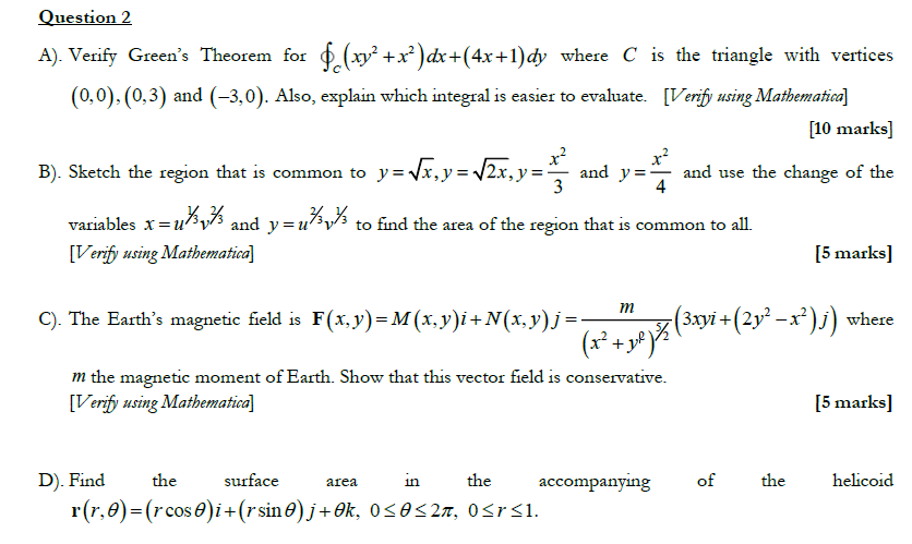 Solved I Want If All The Mathematica Code Solution For This 6657